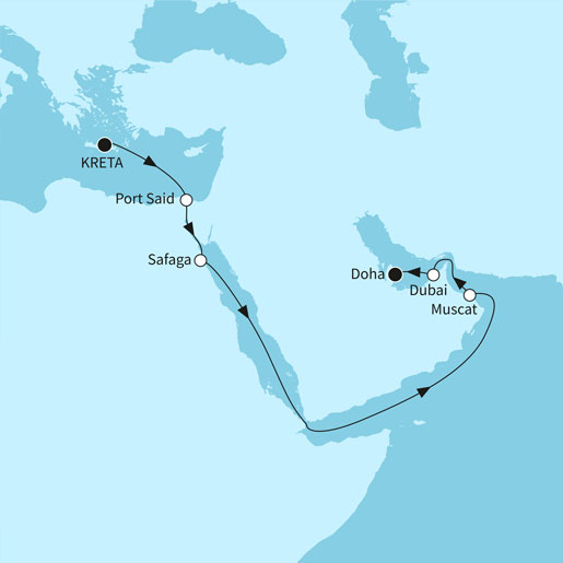 Mein Schiff Trans-Suez Kreuzfahrten
